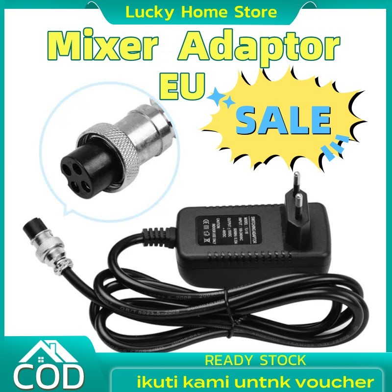 Jual Adaptor Mixer Switching Adapter Mixer 4 Pin 4 Lubang Konektor ...