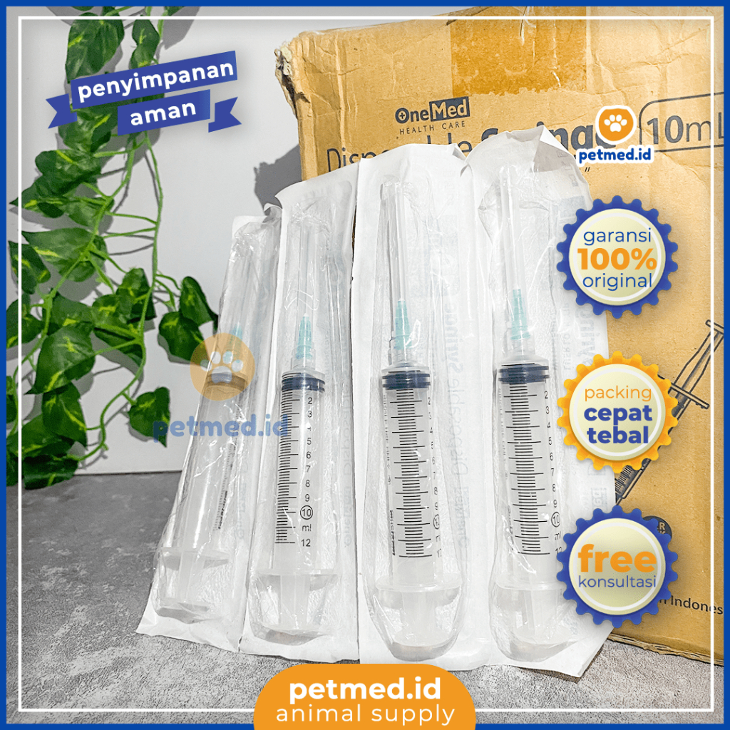 Jual ONEMED spuit syringe 10 cc/ml (ECER) | Shopee Indonesia