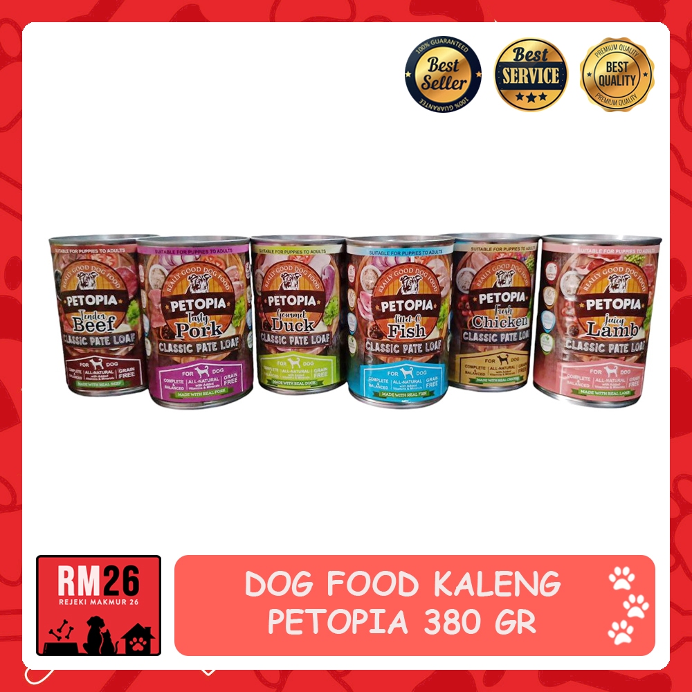Jual Petopia Wet Dog Food 380gr Makanan Basah Anjing Kaleng | Shopee ...