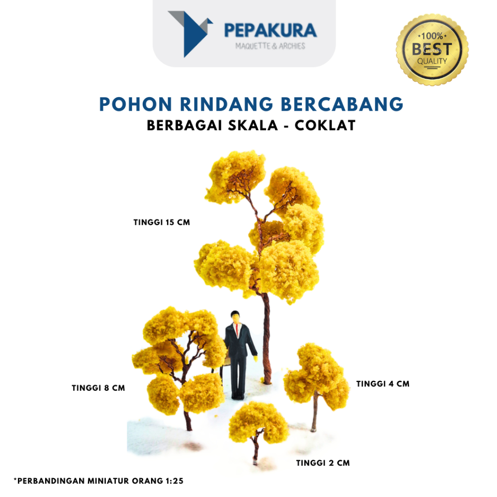 Jual Pohon Rindang Monokrom Coklat Maket/Miniatur Skala 1:50 1:100 1: ...