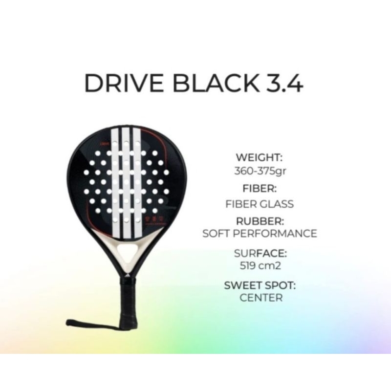 Jual ADIDAS DRIVE BLACK 3.4 PADEL/RACKET/RAKET PADEL/ RAKET ADIDAS ...