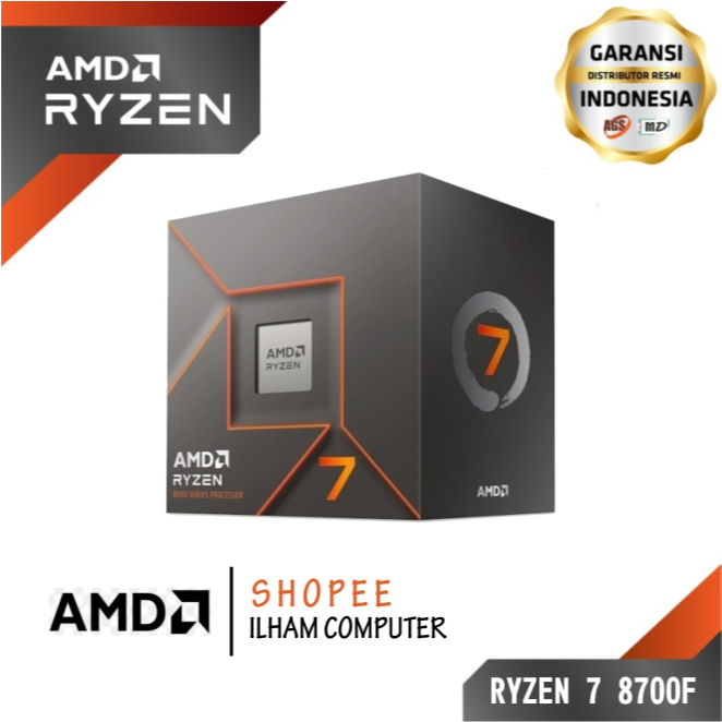 Jual Processor AMD Ryzen 7 8700F BOX AM5 Zen 4 8 Cores 16 Threads | Shopee Indonesia