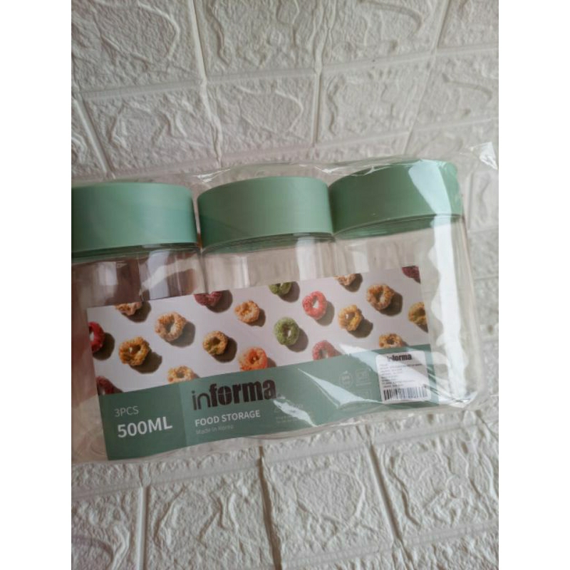 Jual NEW!! Sale Informa food storage toples set 3pcs 500ml | Shopee ...