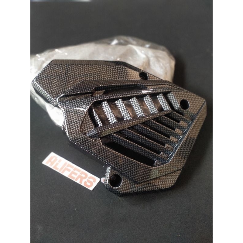 Jual Cover Radiator PCX 2018 Karbon Hitam Arachnids Original Thailand ...