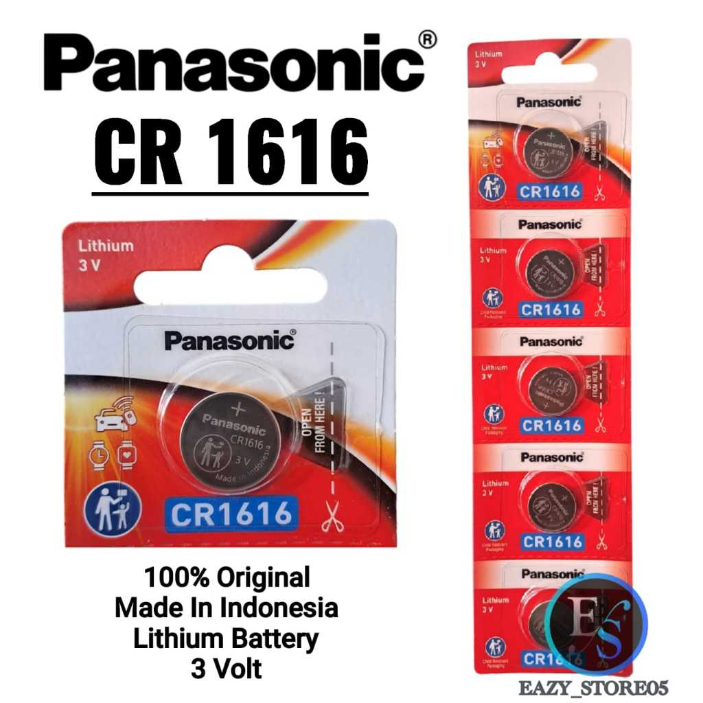 Jual Baterai Panasonic CR1616 3V Original Lithium Batrai CR 1616 ...