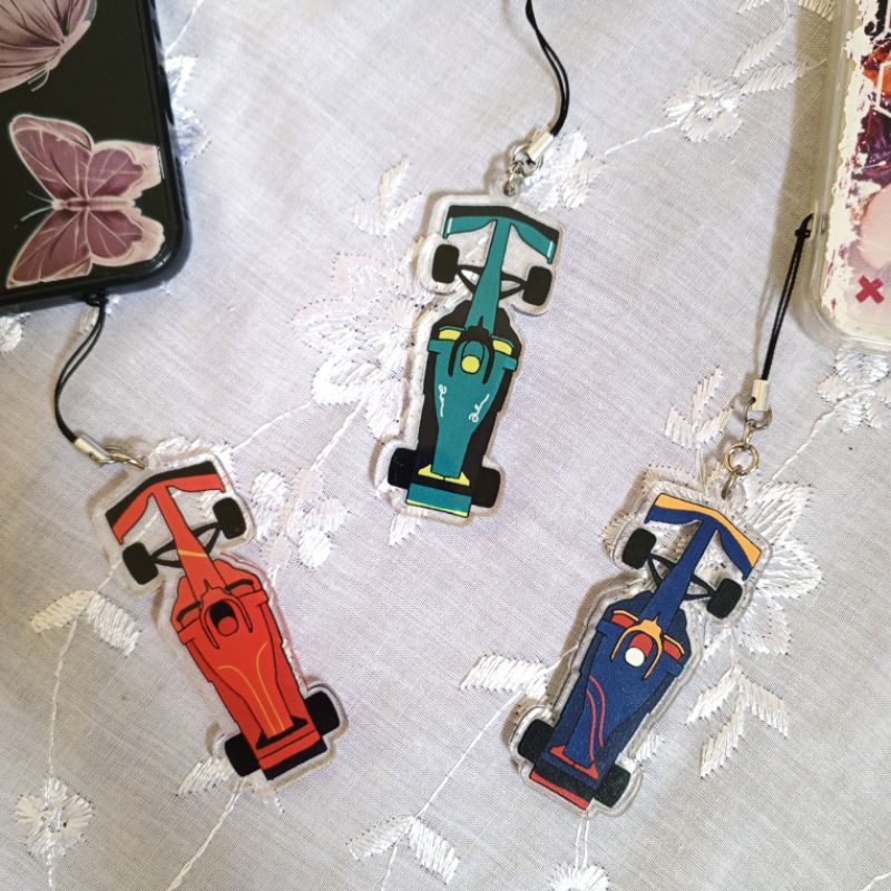 Jual F1 Phone Charm Doodle 2024 Mercedes Aston Martin Red Bull McLaren ...