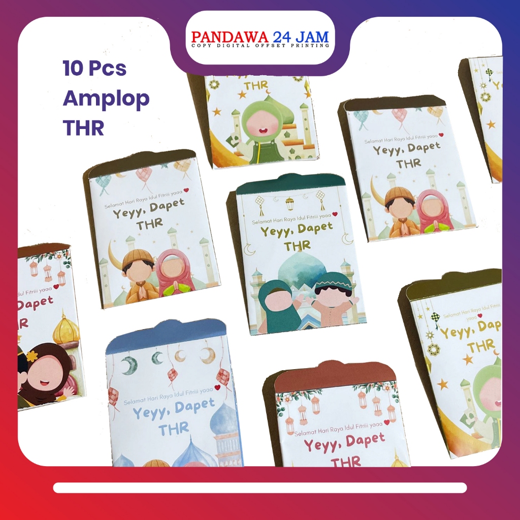 Jual [10 Pcs ] Amplop THR Lebaran Idul Fitri Amplop Lucu Amplop ...