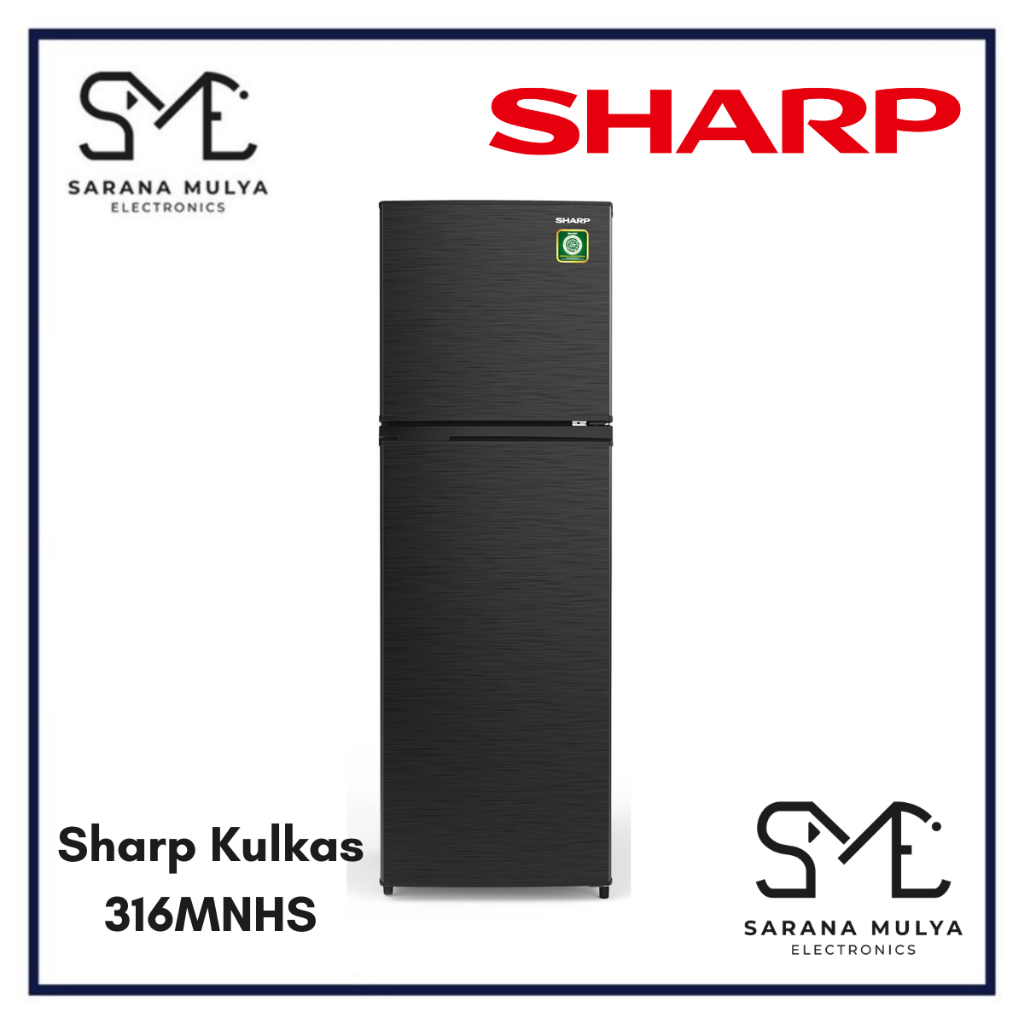 Jual SHARP KULKAS 2 PINTU SJ 316MNHS - LEMARI ES 2 PINTU TANPA BUNGA ES ...