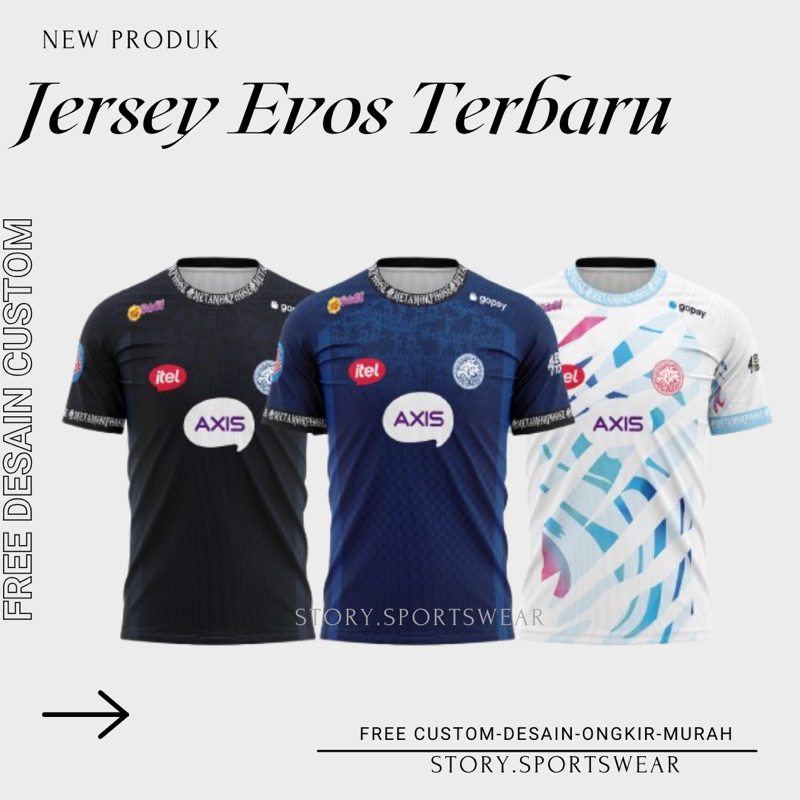 Jual Jersey Evos Esport terbaru S15 Free Nickname Free Ongkir Bisa Cod ...