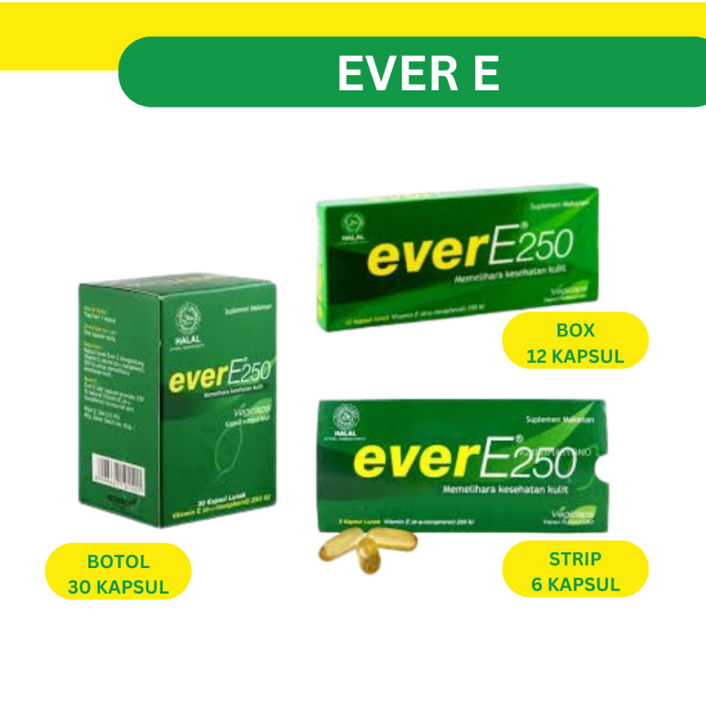 Jual Ever E Vitamin kesehatan kulit BOTOL-BOX-STRIP | Shopee Indonesia