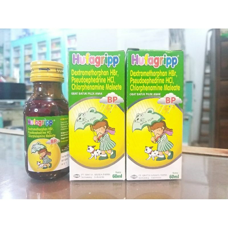Jual HUFAGRIP SYRUP BP 60 ML | SIRUP ANAK | HIJAU | Shopee Indonesia