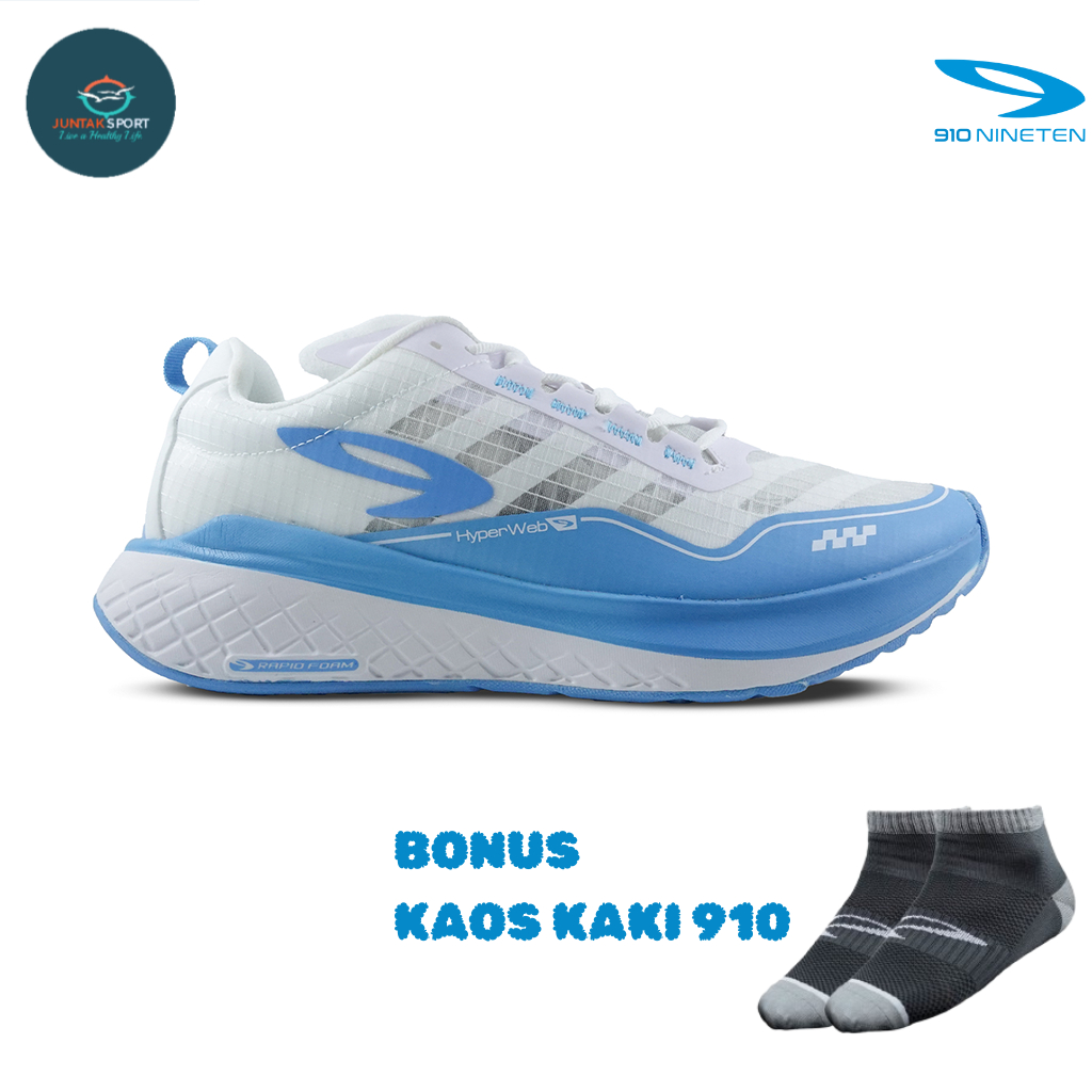 Jual Ultra Ekiden 1.0 Putih biru muda Sepatu 910Nineten Original ...