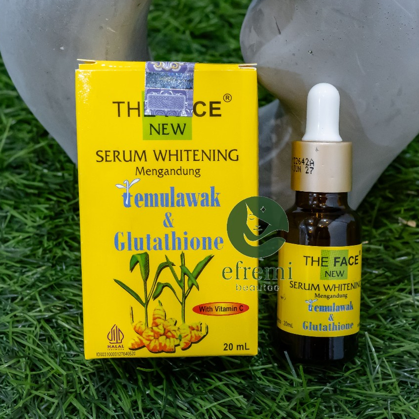 Jual THE FACE Temulawak Whitening Serum Essence with Glutathione 20ml ...