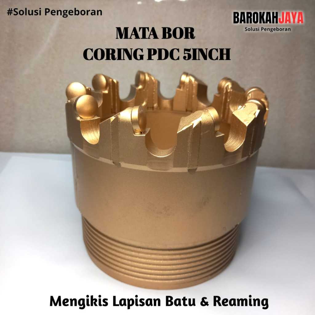 Jual Mata Bor Coring PDC 5inch 133mm Untuk Pengeboran Sumur Bor ...
