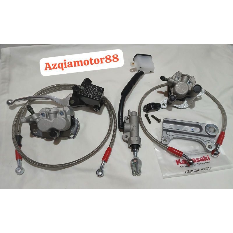 Jual PAKET KALIPER PALA BABI DEPAN BELAKANG KAWASAKI KLX 150 KOMPLIT | Shopee Indonesia