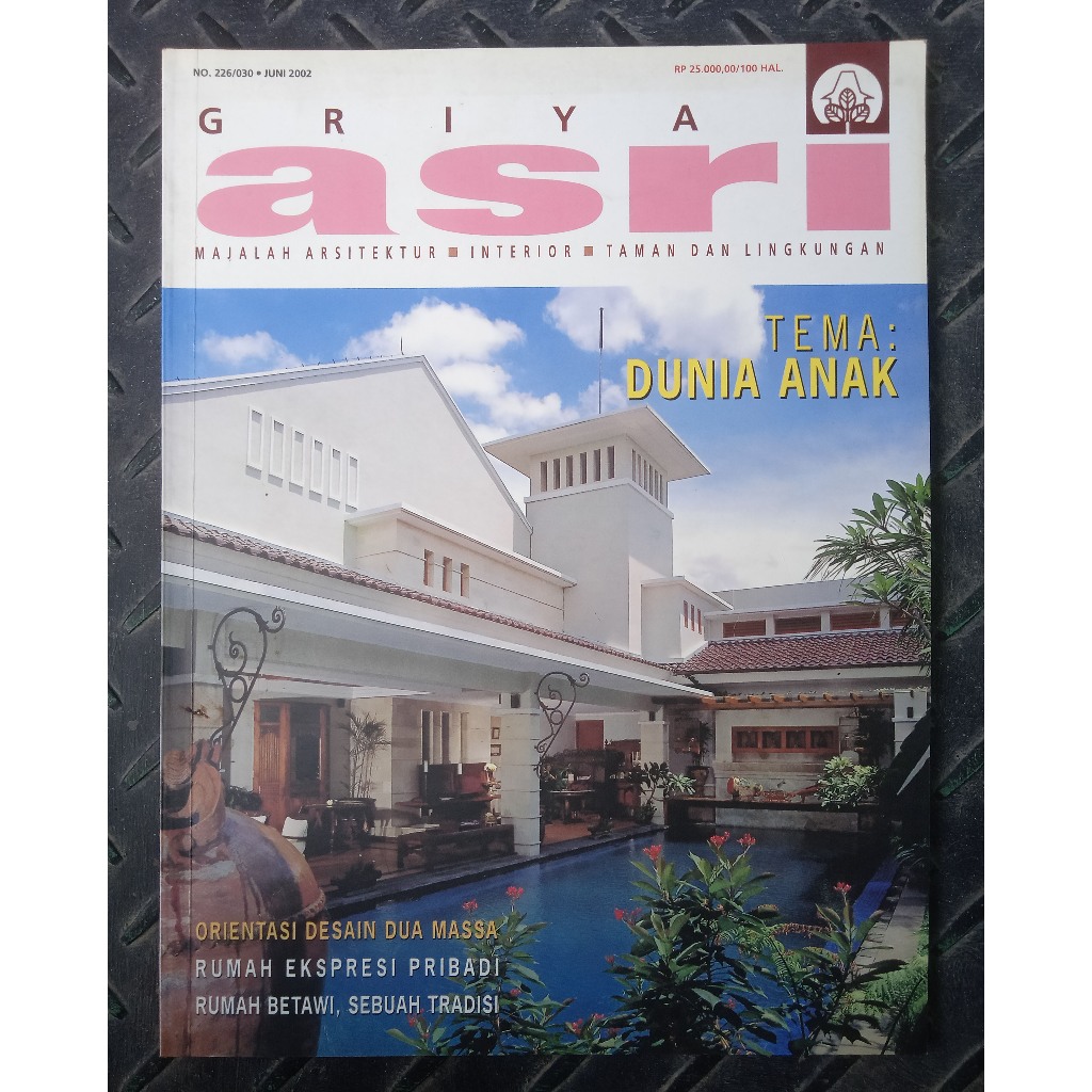 Jual Majalah Griya Asri. No. 226. 030. Juni 2002. Dunia Anak | Shopee Indonesia