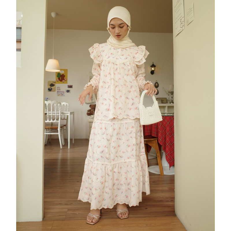 Jual LEVIORA | Memori Baik — Rasa One Set (Setelan atasan rok katun ...