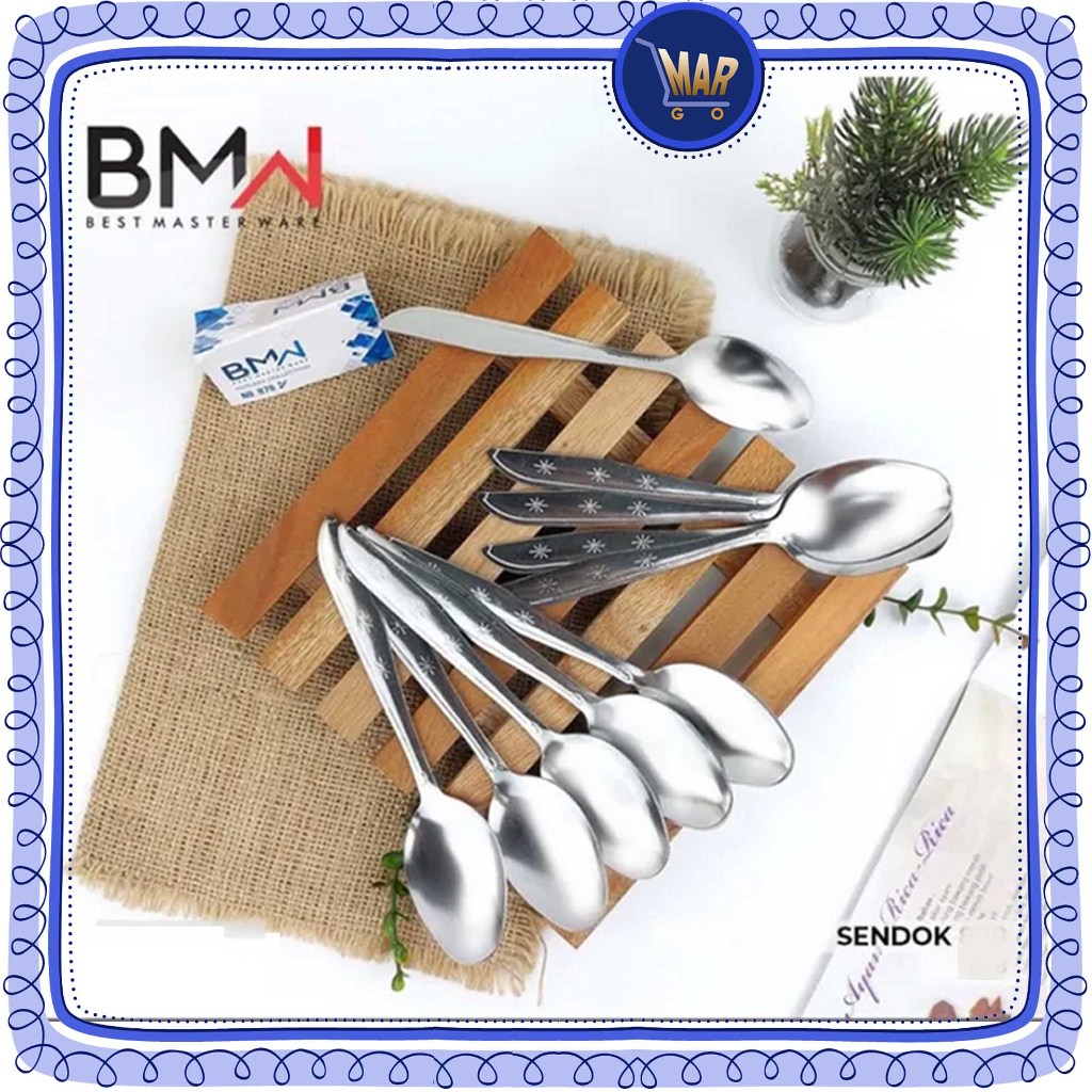 Jual Sendok Makan Stainless 1 Lusin 12 Pcs Dapur Garpu Anti Karat Spoon ...