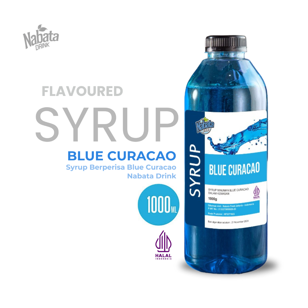 Jual Sirup Blue Curacao 1000 Ml Nabata Drink - Blue Curacao Syrup ...