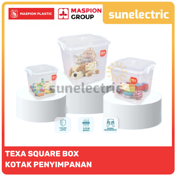 Jual Maspion PLA Teka Square Box S,M,L / Container Box Tempat ...