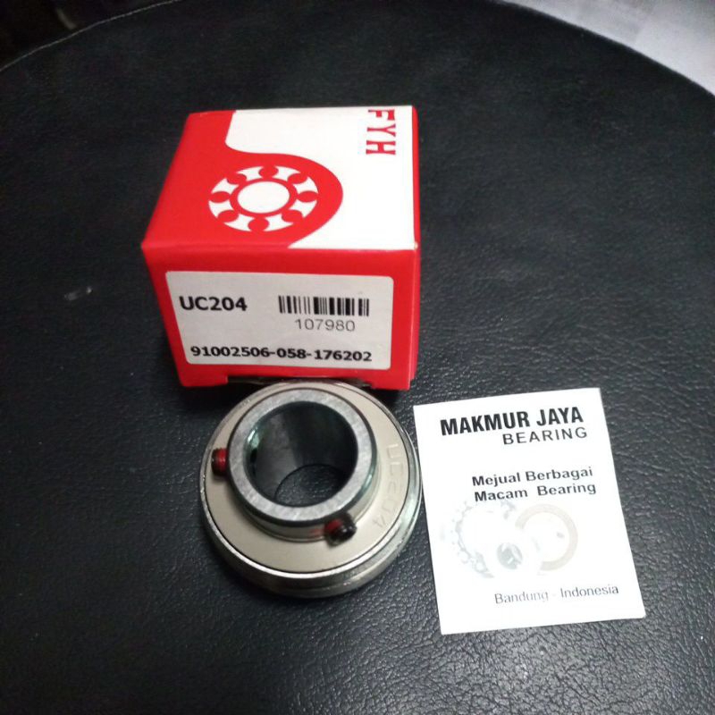 Jual BEARING UC 204 AS 20 MM FYH JAPAN | Shopee Indonesia
