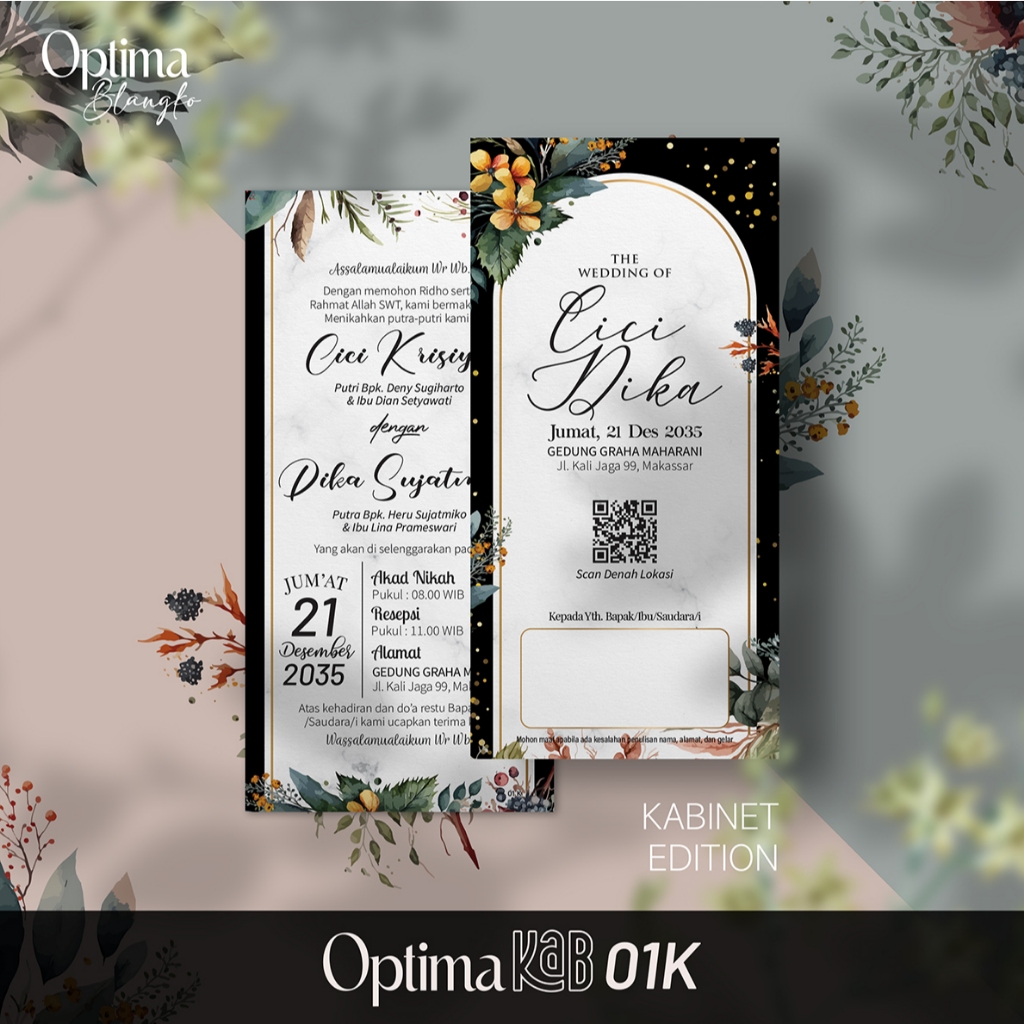 Jual Optima Kabinet 01 K - 06 K Blangko Undangan | Blangko Undangan ...