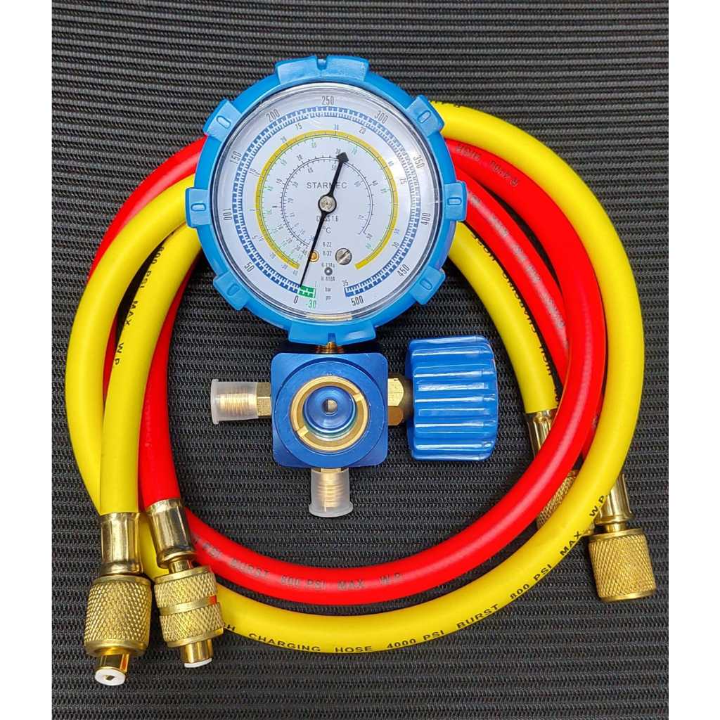 Jual Manifold R32/R410 + selang R32/R410 | Shopee Indonesia