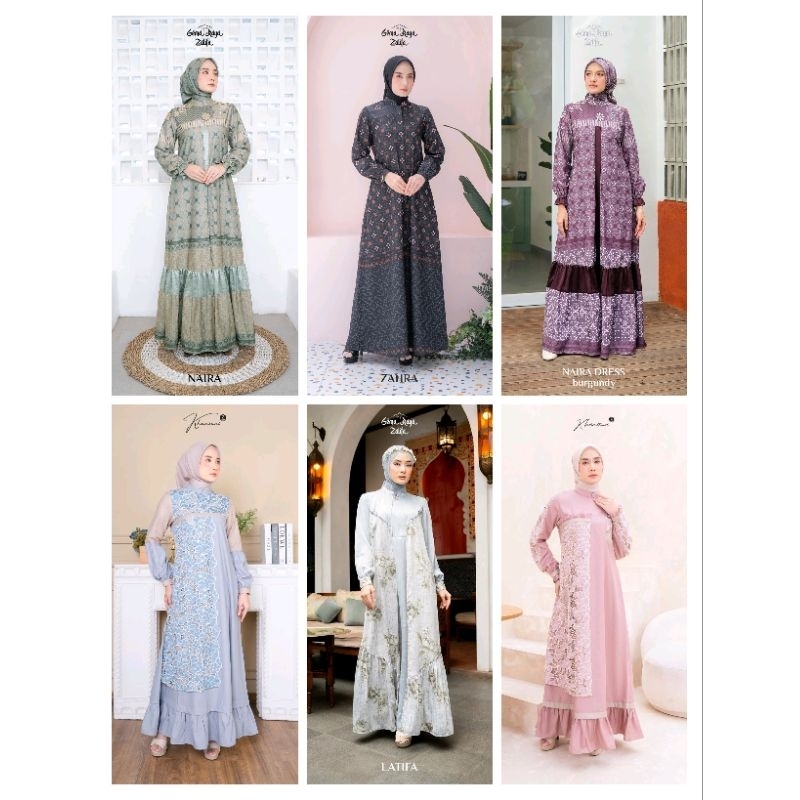 Jual Dress terbaru Zalifa Mayra dress /Zahra dress/ Naira dress ...