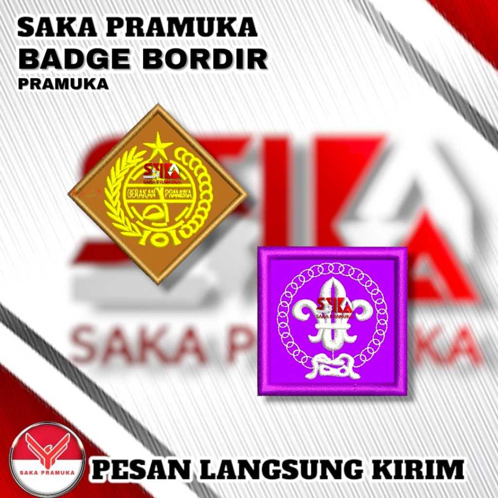 Jual Logo bordir Badge bed kitri pandu pelantikan pramuka | Shopee ...