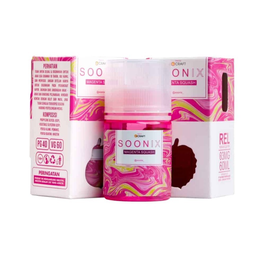 Jual Liquid Freebase Soonix V3 Magenta Squash 60ML by Rcraft | Shopee ...