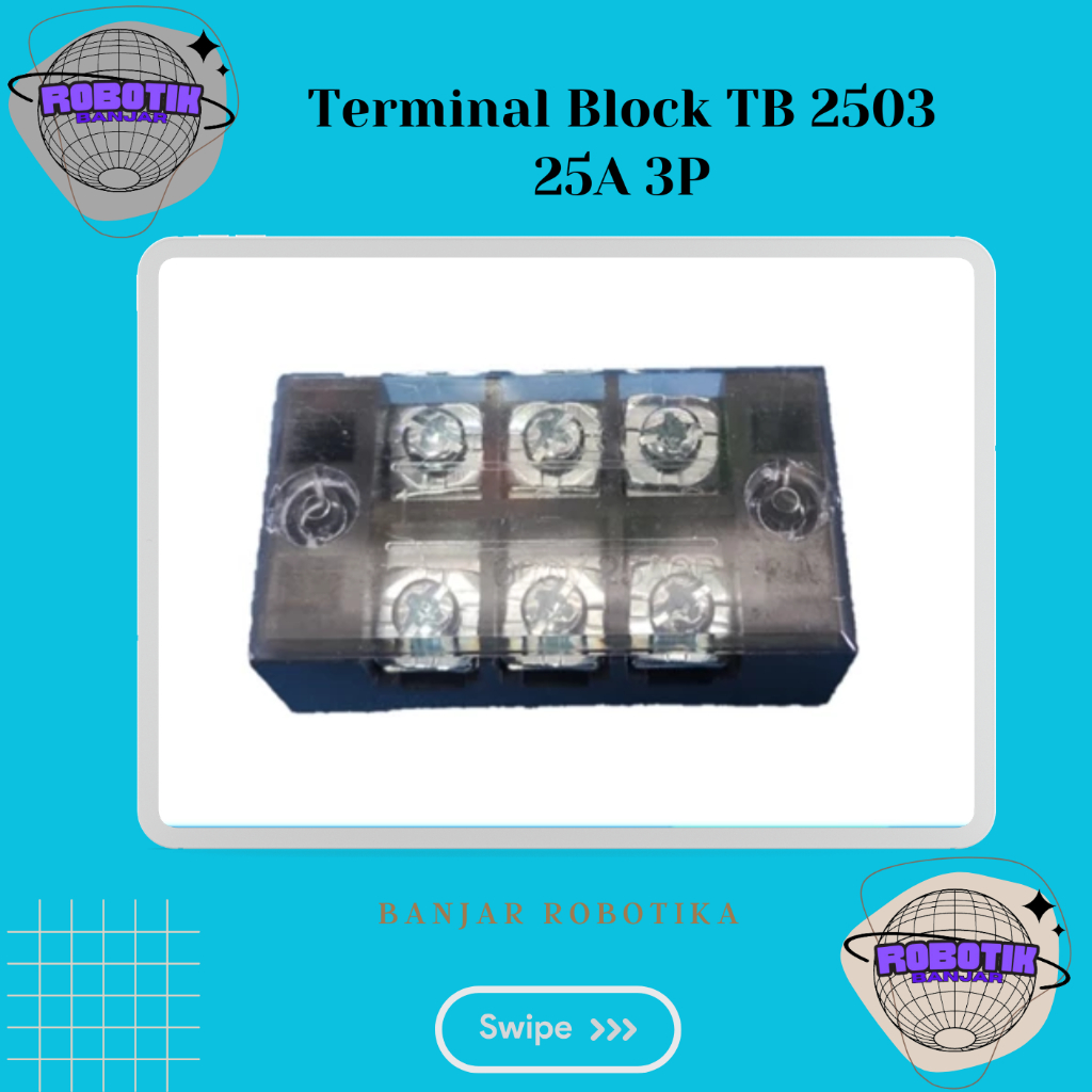 Jual Terminal Block TB 2503 25A 3P TB2503 | Shopee Indonesia