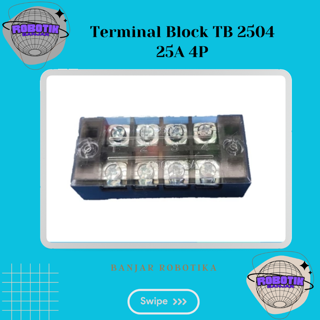 Jual Terminal Block TB 2504 25A 4P TB2504 | Shopee Indonesia