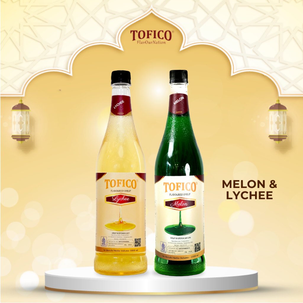 Jual PAKET SPECIAL RAMADAN Tofico Syrup Lychee 1L + Melon Syrup 1L ...