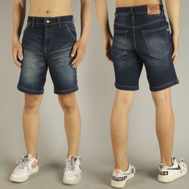 Jual LUMO | Short Jeans | Blue Bsc 03 | Shopee Indonesia