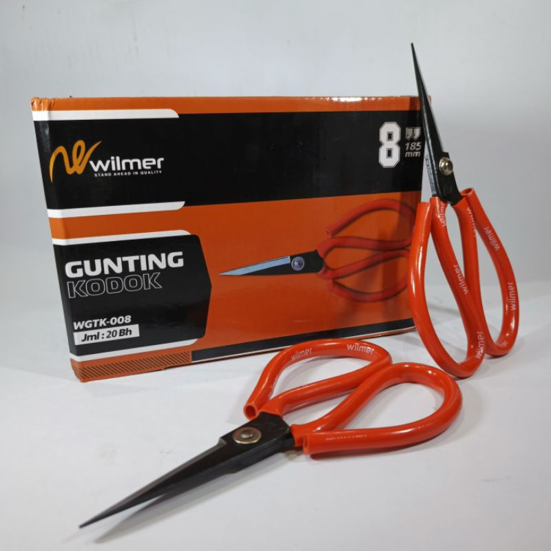 Jual 1 BOX [20 pcs] WILMER Gunting Kodok 8" Kain Kertas Serbaguna ...