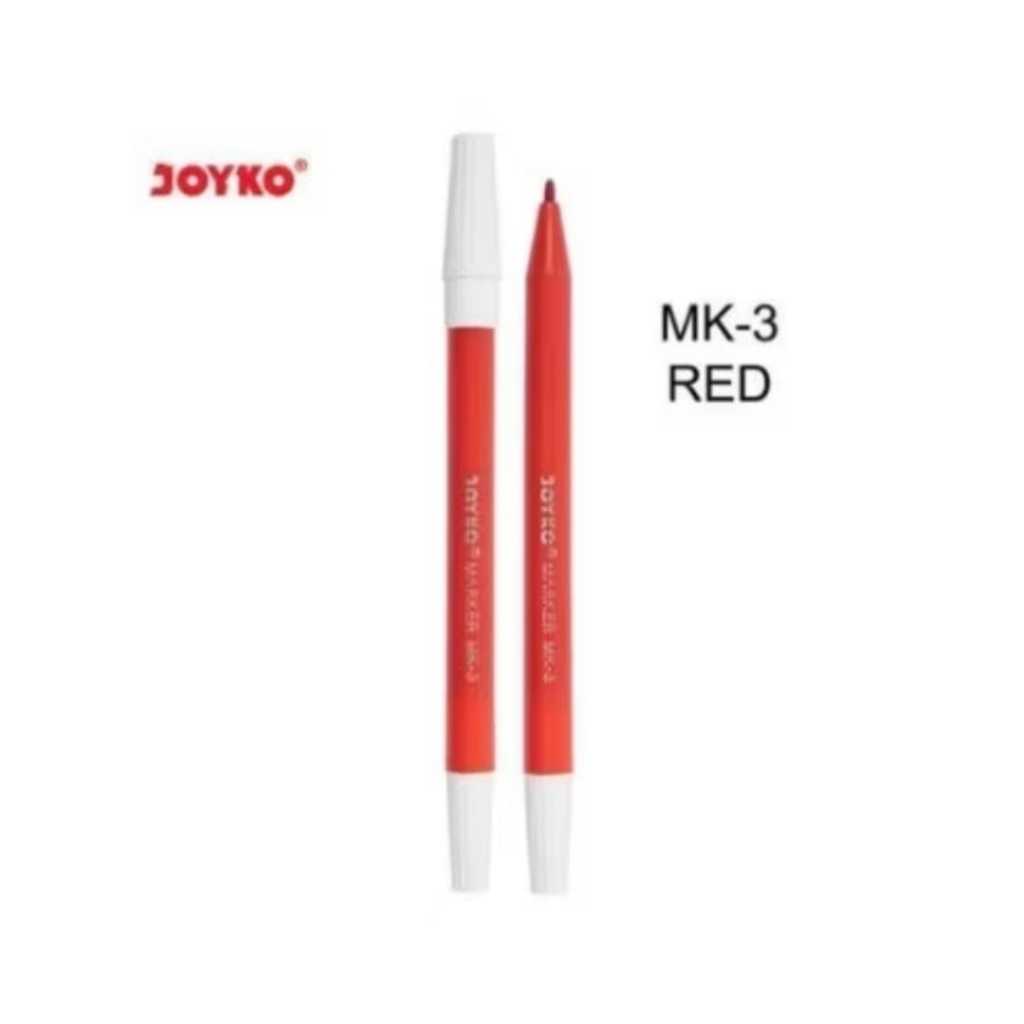 Jual Joyko Marker MK-3 Spidol Warna Merah Kecil ( Satuan ) | Shopee ...