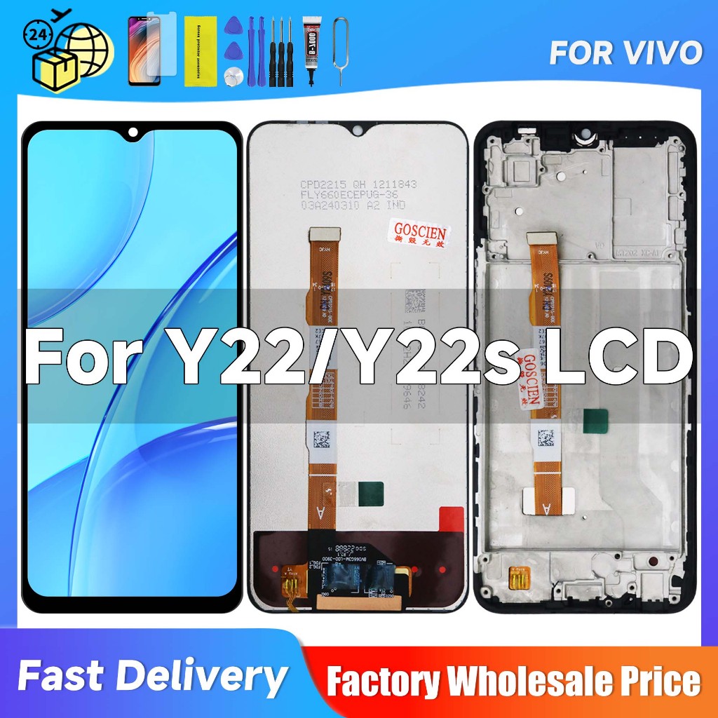 Jual LCD Touchscreen for Vivo Y22 Y22s V2207 LCD Original Complete ...