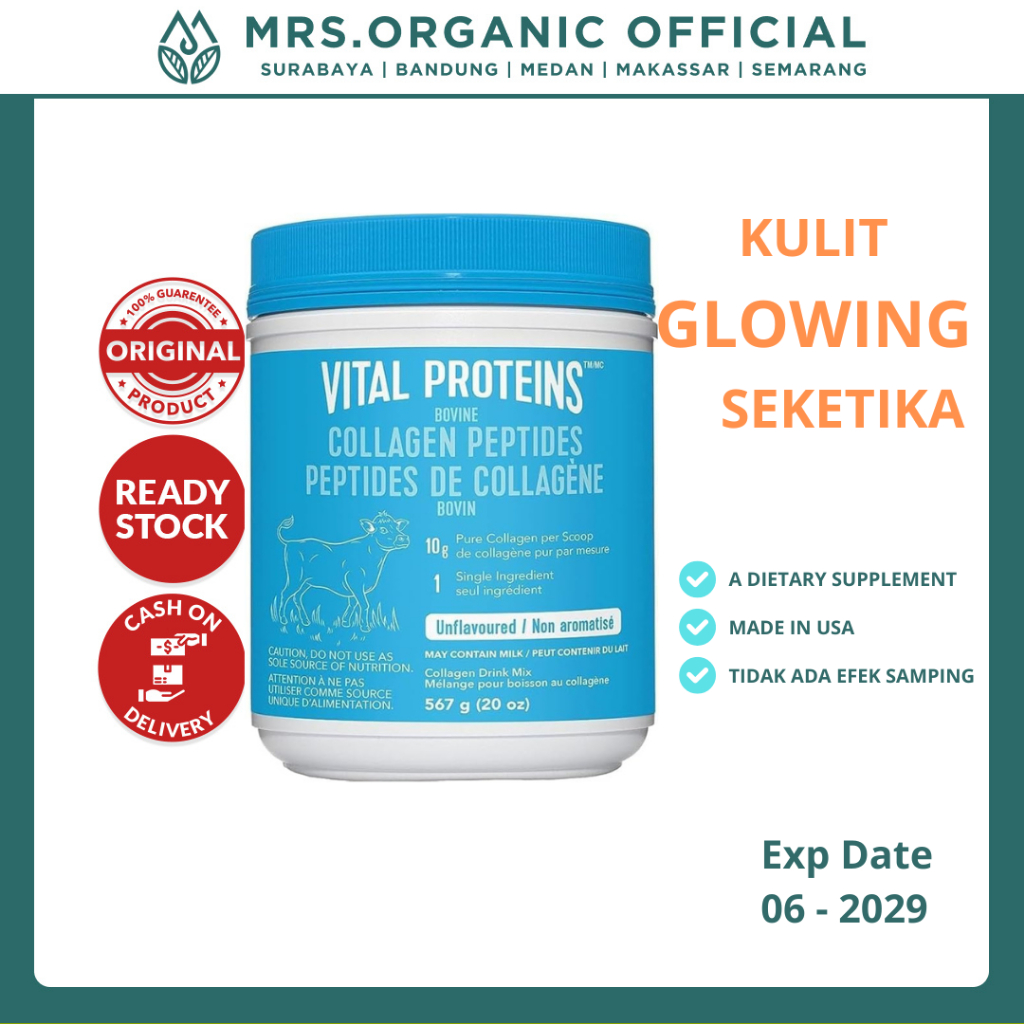 Jual VITAL PROTEINS Collagen Peptides Unflavoured 567Gr - Suplemen ...