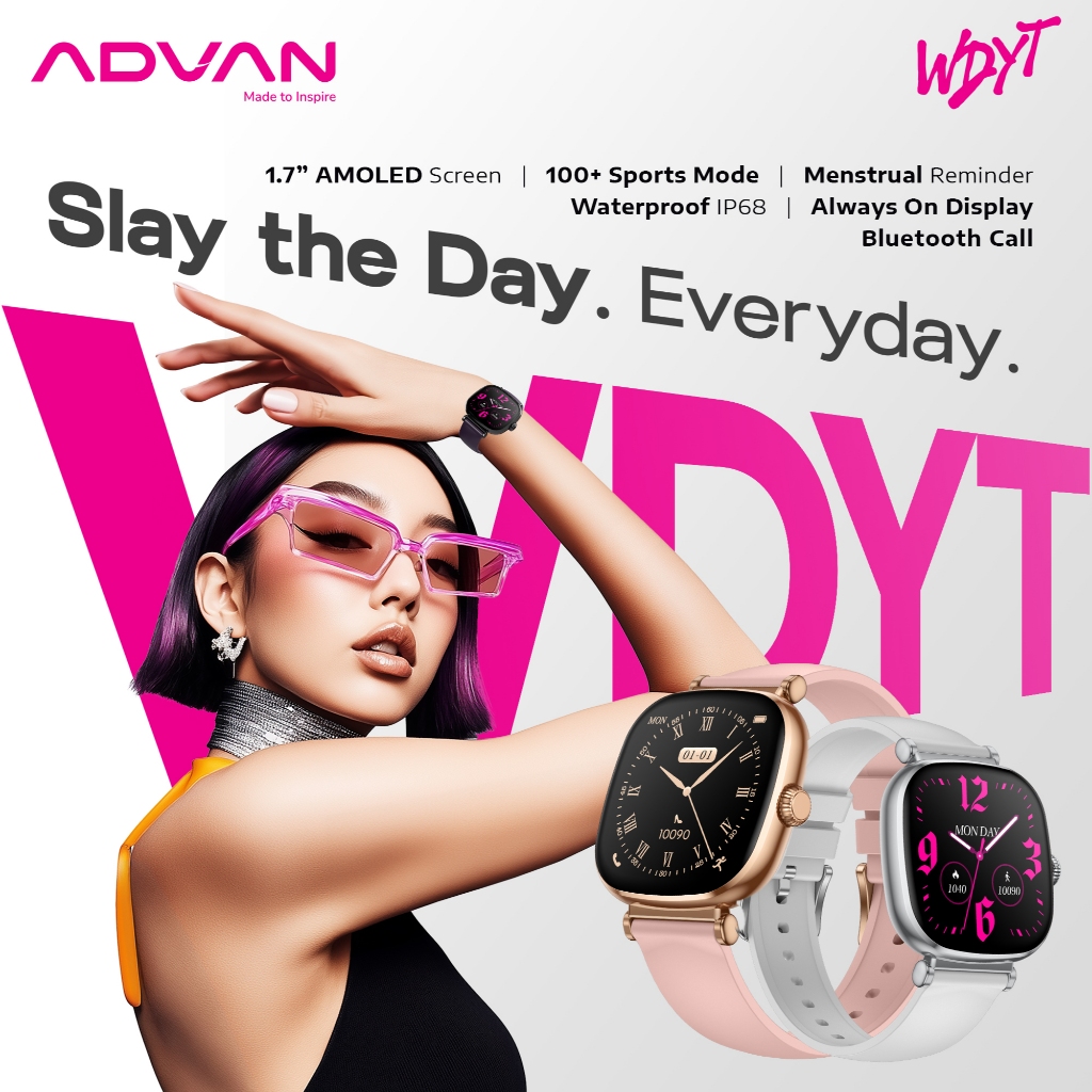 Jual [EXCLUSIVE LAUNCH] ADVAN Smartwatch WDYT 1.7" Super Amoled Smart ...