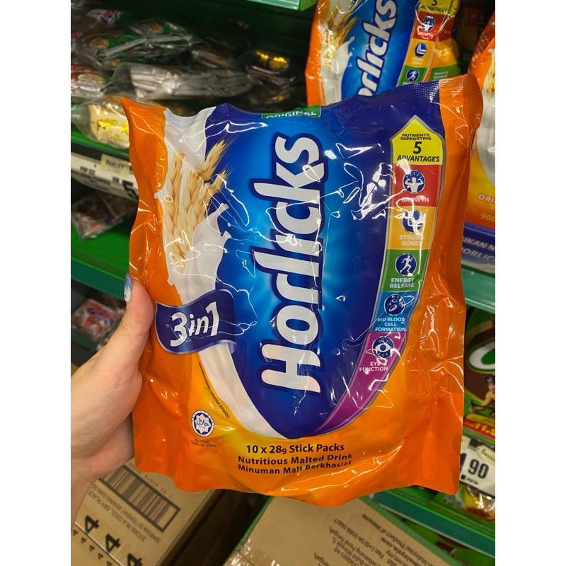 Jual HORLICKS MALAYSIA horlicks 3in1 / Horlicks Low Fat Isi 10 Packs 280gr (Minuman Malt ...