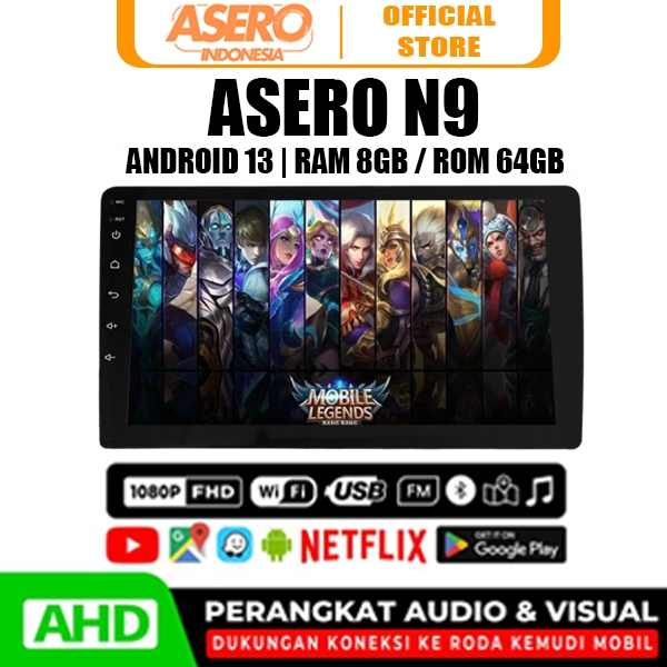 Jual 【Pasang di tempat】(Ada Kipas Pendingin) Head Unit Android 13 7/9/10 Inch 8+64GB ASERO | TV ...