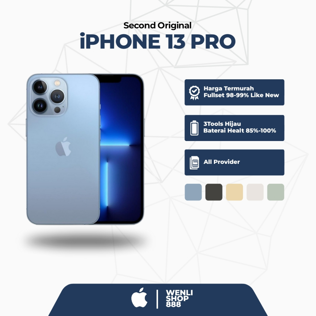 Jual 13 PRO/PROMAX 128GB/256GB SECOND ORIGINAL | Shopee Indonesia