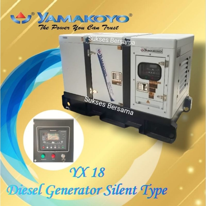 Jual Generator / Genset Silent Yamakoyo YX18 (15000 Watt) 3 Phase | Shopee Indonesia