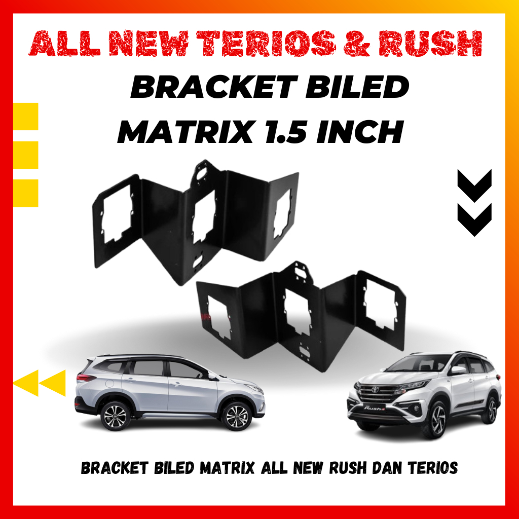 Jual BRACKET BREKET lampu BILED ALL NEW RUSH MATRIX kotak tempat ...