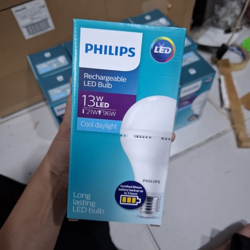Jual Lampu EMERGENCY PHILIPS led 13watt tahan 3 jam garansi 1 tahun ...