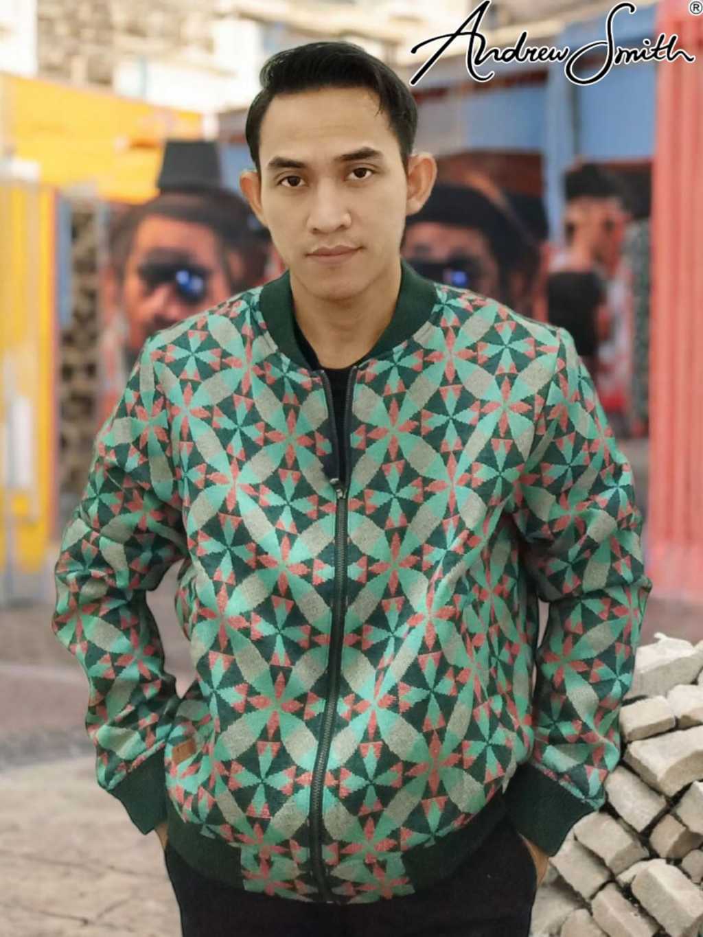 Jual Jaket Batik Premium ANDREW SMITH Hijau | Shopee Indonesia