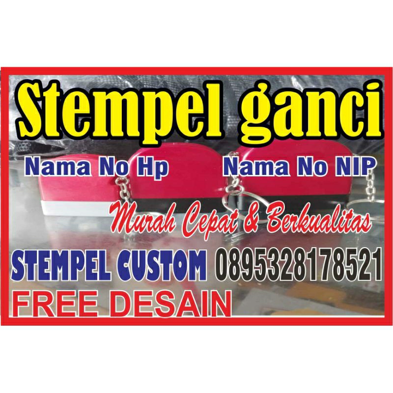 Jual stempel nama no hp stempel nik guru pns stempel nama dokter ...