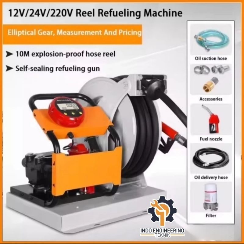 Jual POMPA TRANSFER DISPENSER FLOWMETER DIGITAL MINYAK SOLAR AC 220V ...