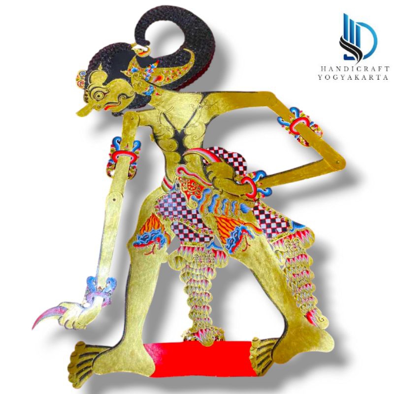 Jual wayang kulit Bima EMAS grenjeng werkudara 70cm | Shopee Indonesia