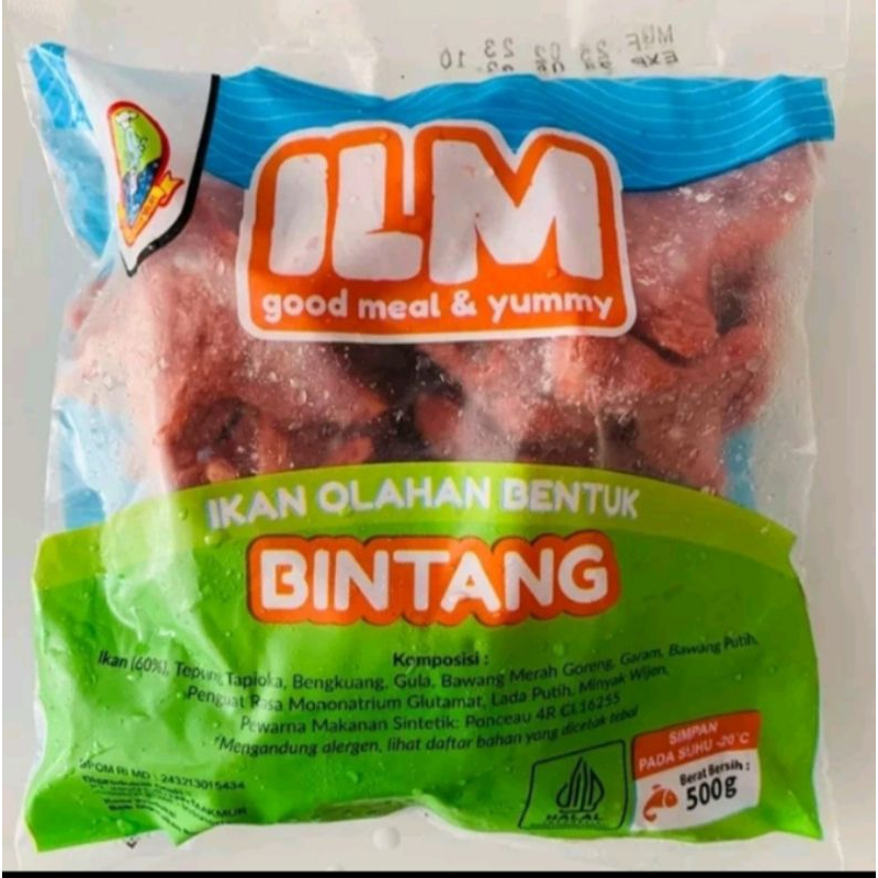 Jual Frozen Food Jajanan bintang ILM Tempura 500gr Olahan Ikan SD Ilm ...